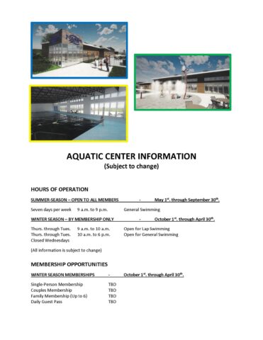 Aquatic Center – Four Seasons POA